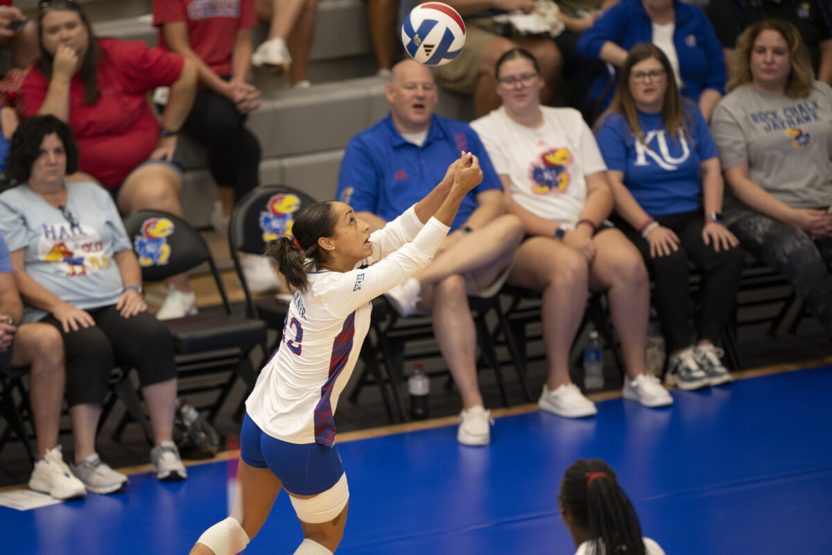 Kansas drops Jayhawk Classic finale in straight sets against No. 9 ...